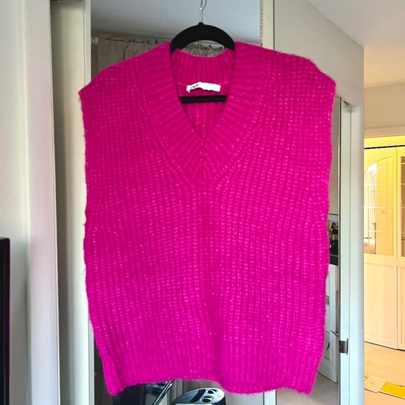 no name | Sweaters | Knit Pink Vest Winter | Poshmark